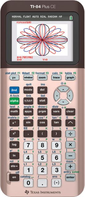 CALC TI84 PLUS CE ROSE GOLD | College of the Sequoias
